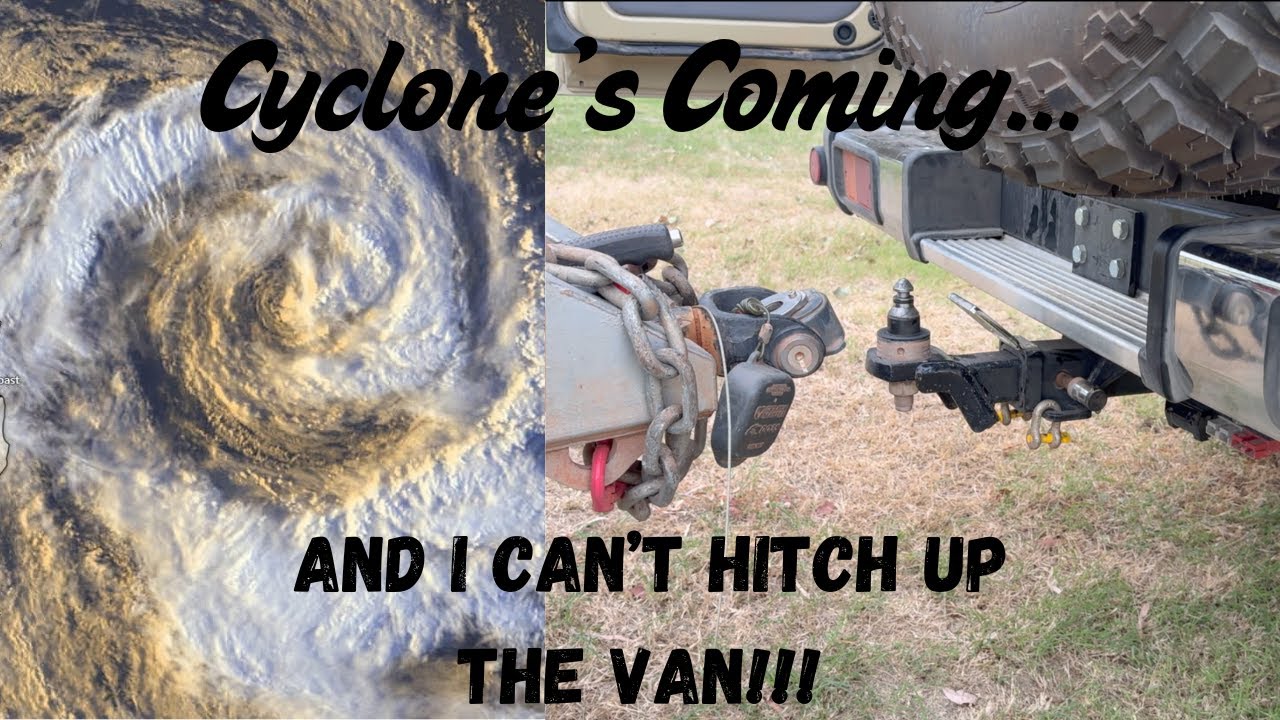 On the Run from the Cyclone - Can We Even Tow the Van!?!?!? 😱 - YouTube