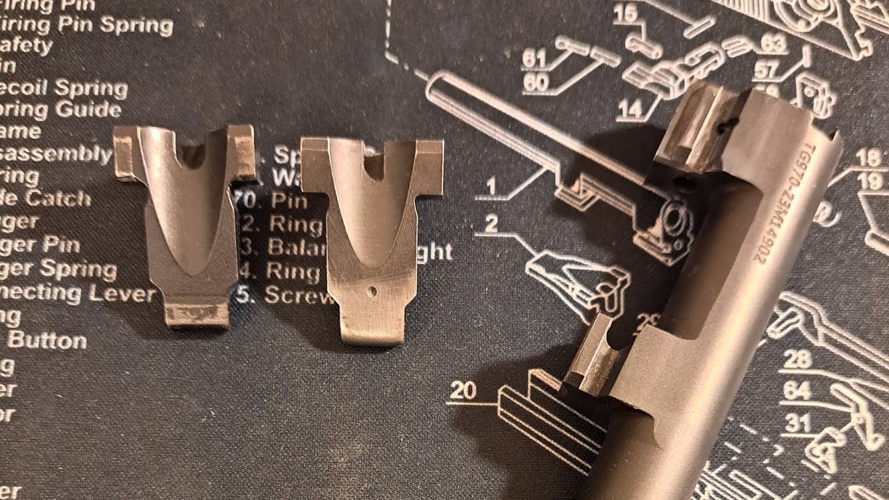 Derya Melik Beretta 92 locking block installed - YouTube