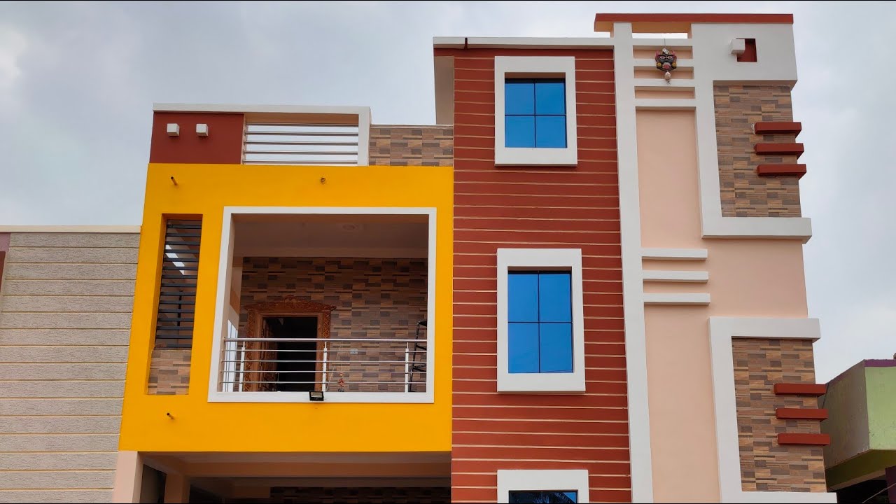 Latest front elevation designs with interior designs - YouTube