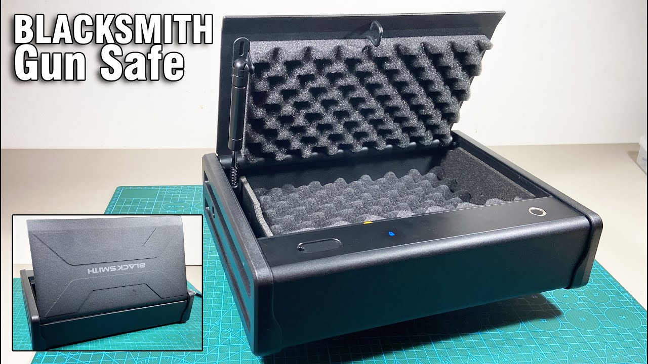 Blacksmith Gun Safe 3 Ways Quick Access Biometric Gun Safe unboxing and ...