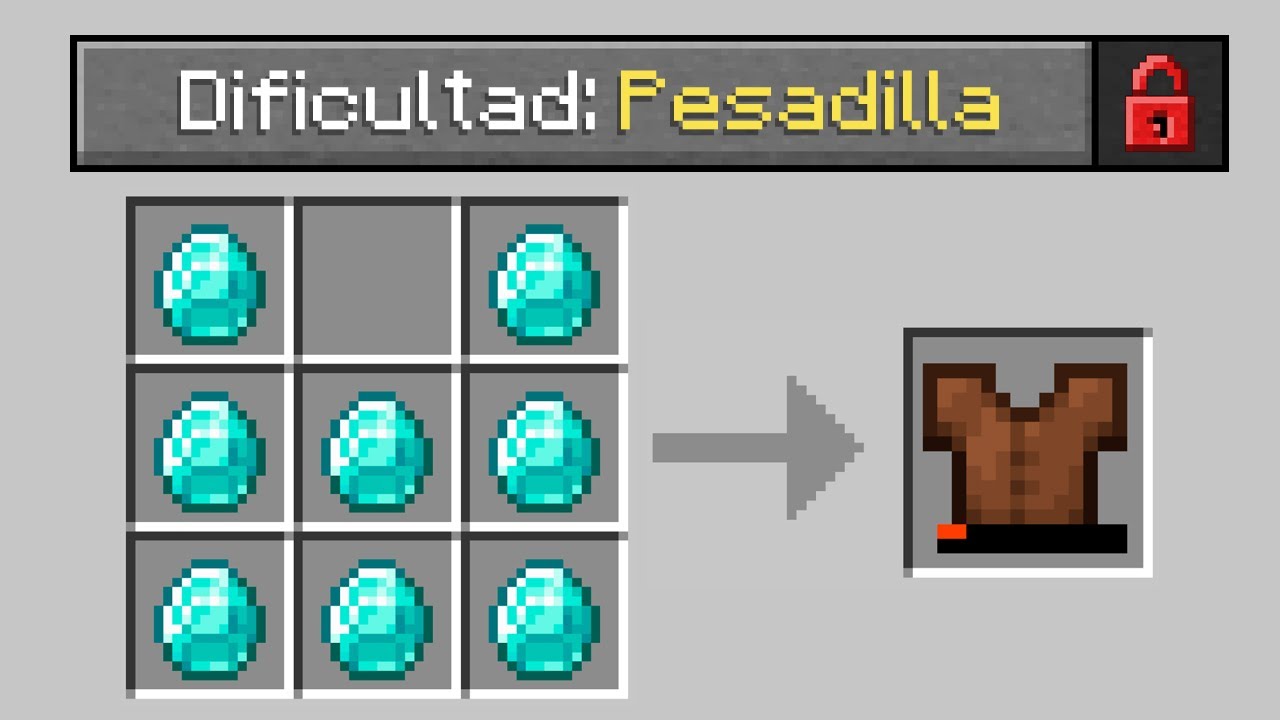 LA NUEVA DIFICULTAD PESADILLA de MINECRAFT 😱💀 MINECRAFT ALEATORIO - YouTube