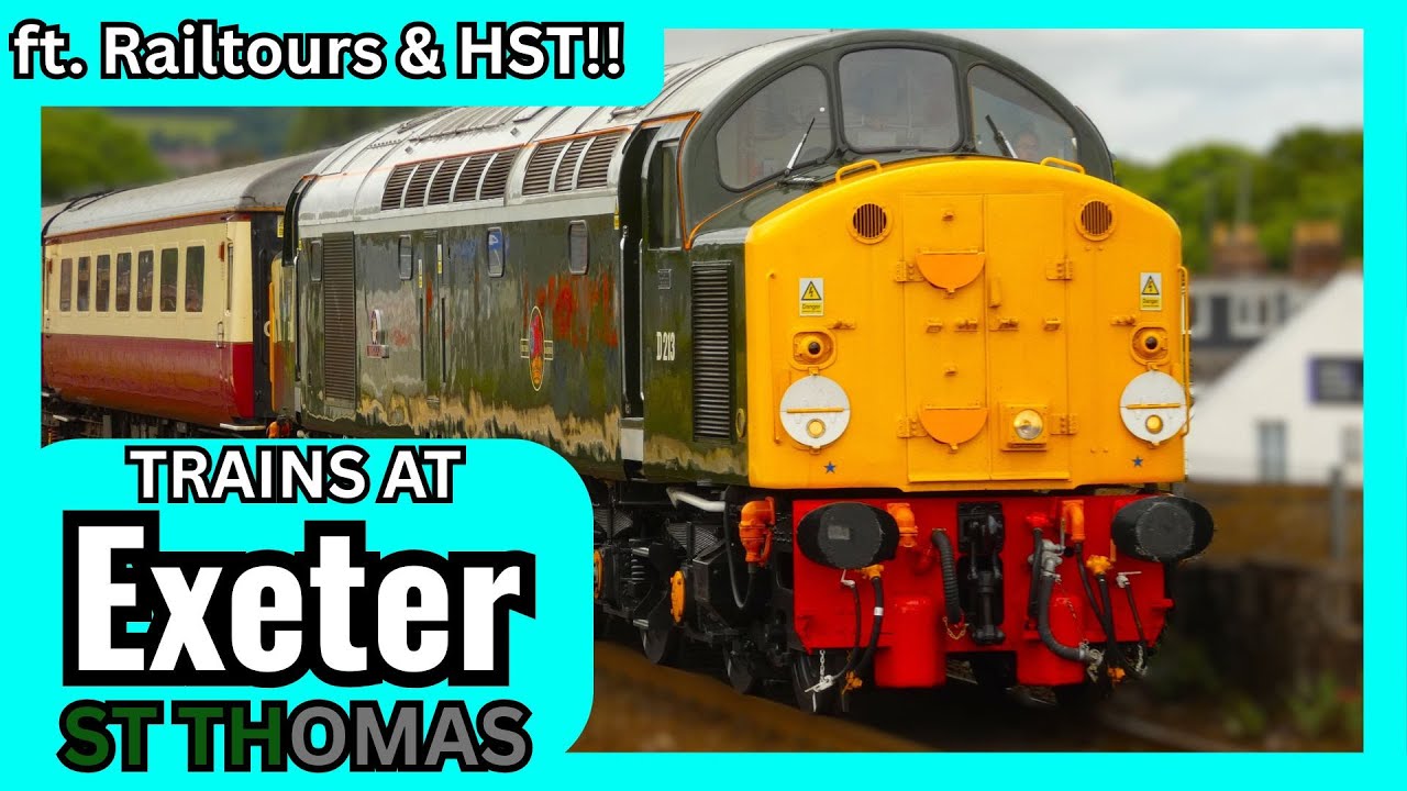 Trains at Exeter St Thomas, GWML - 7.6.25 - YouTube