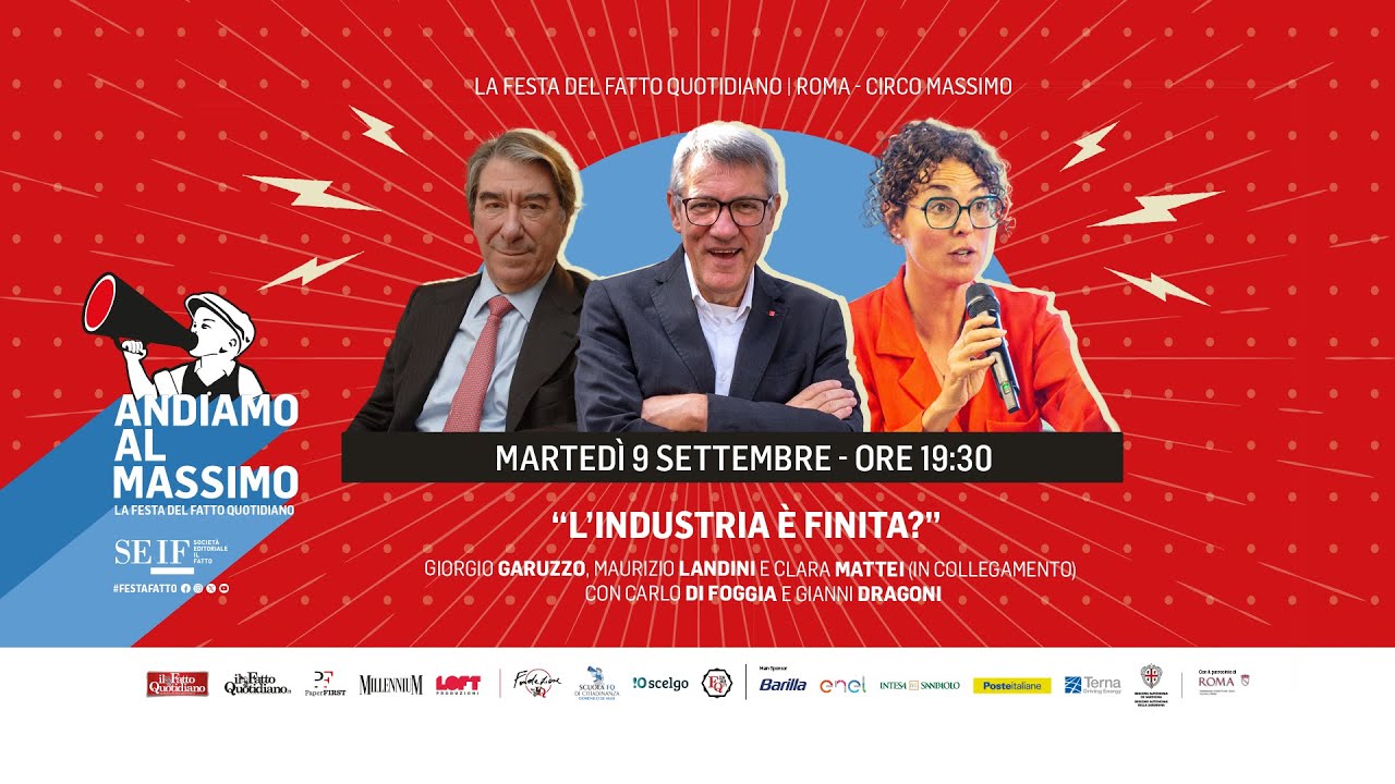 “L’industria è finita” con Giorgio Garuzzo, Maurizio Landini e Clara ...