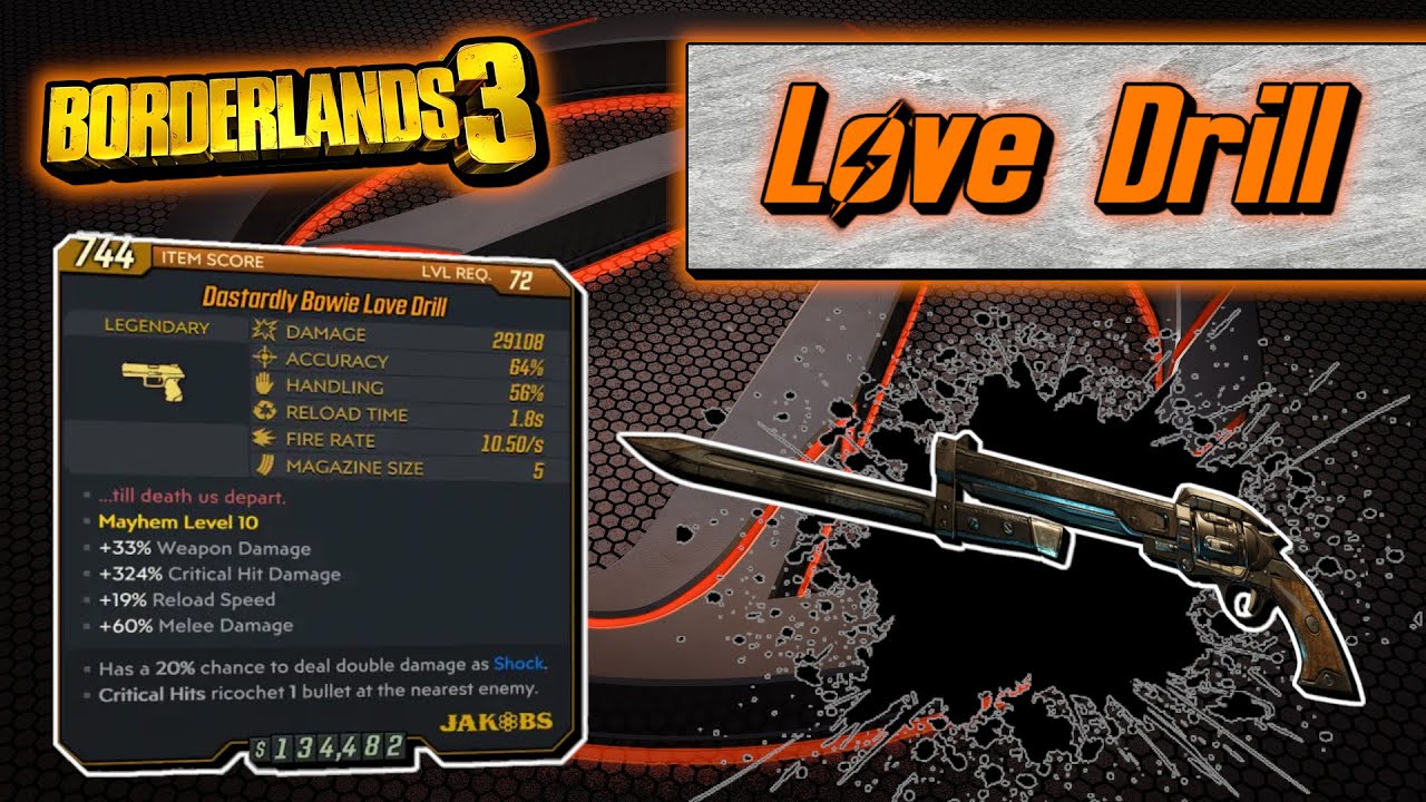 Legendary Item Guide | Love Drill | [Borderlands 3] - YouTube
