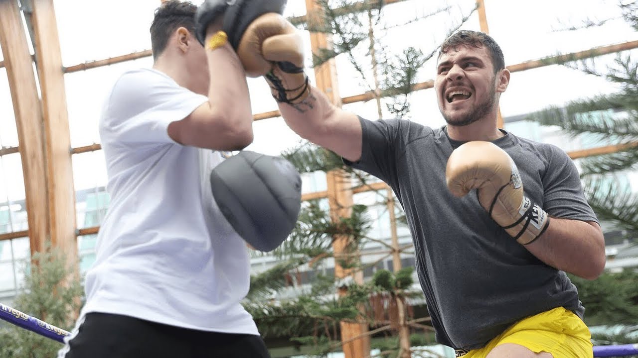 THE RETURN! DAVE ALLEN HITS PADS WITH COACH DANNY MURRELL AT PUBLIC ...