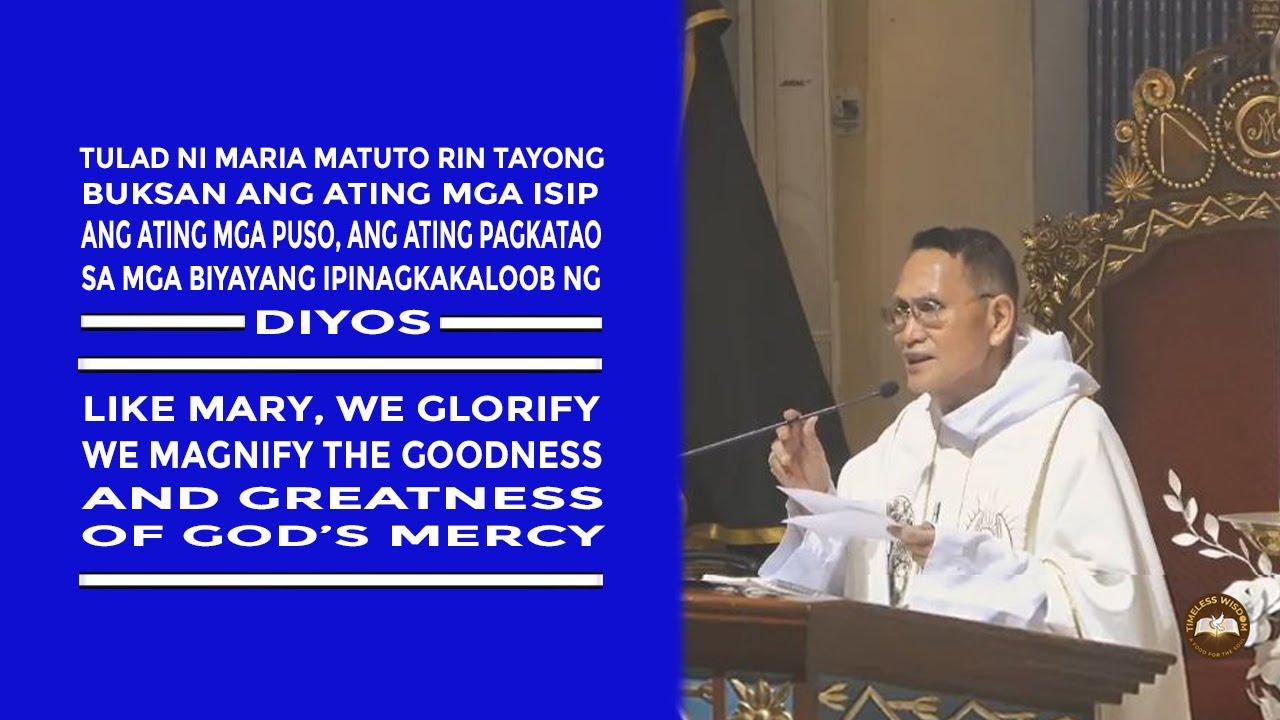 Timeless Wisdom | Homily | Follow Mary's Example | 8th Day of Novena ...