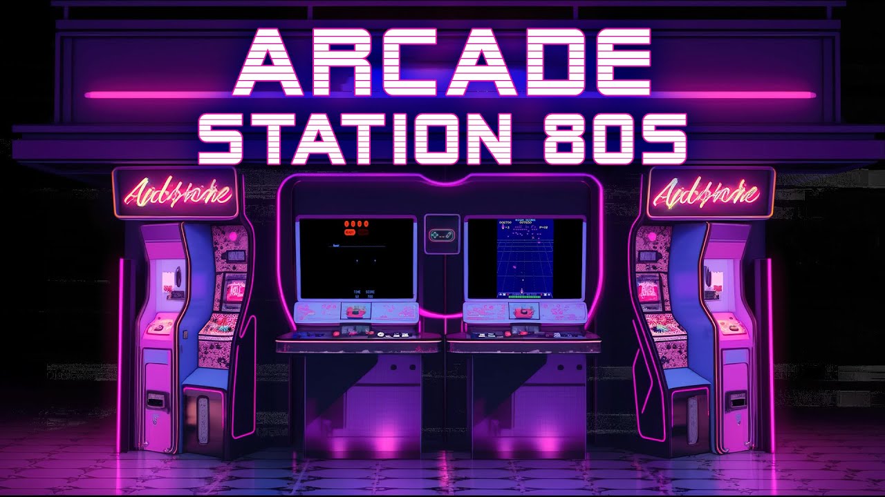 Arcade Station 80s 🎮 Cyberpunk Electro Arcade Mix 🕹️ Synthpop cyberpunk electro arcade mix - YouTube