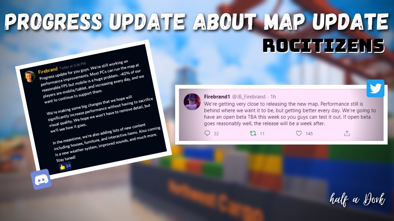 Rocitizens Map Progress Update & When to expect it? | Roblox Rocitizens ...