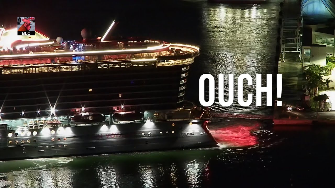 Scarlet Lady scuffs her bum in Miami - YouTube