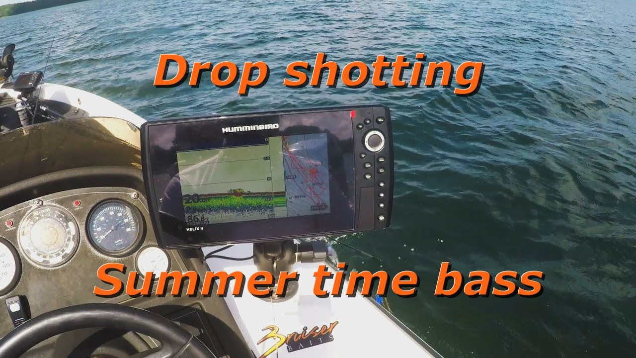 Summer time drop shotting for bass - YouTube