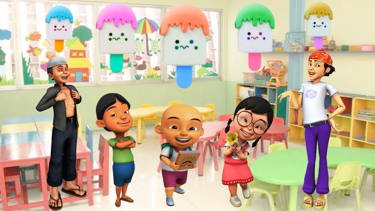 Keluarga Upin ipin Mencari Kepala dan Makan es krim | Upin ipin Keris ...