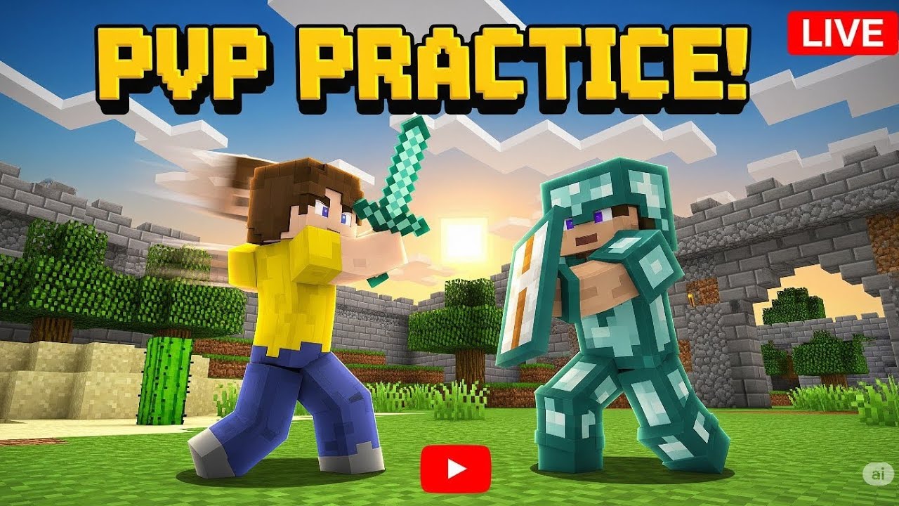 Practicing PVP In a Secret Server 🤫| Gone Wrong| #pvp | The Great Indian Minecraft - YouTube