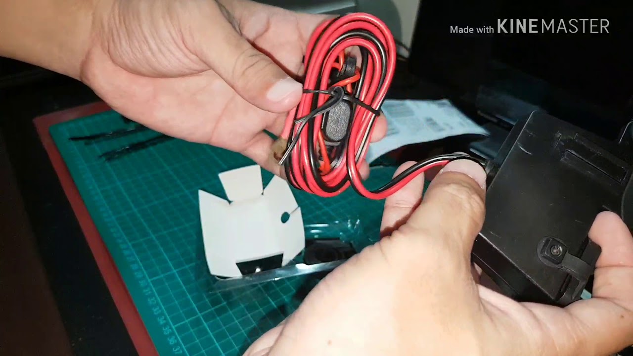 Installing a 12V socket on a motorcycle - YouTube