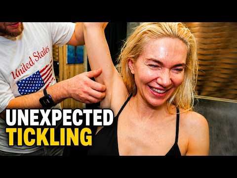 ASMR TRIGGER & TICKLE FEMALE MASSAGE  + WASH + CRACKS + Chest,Belly,Armpit,Head,Foot & Body Massage