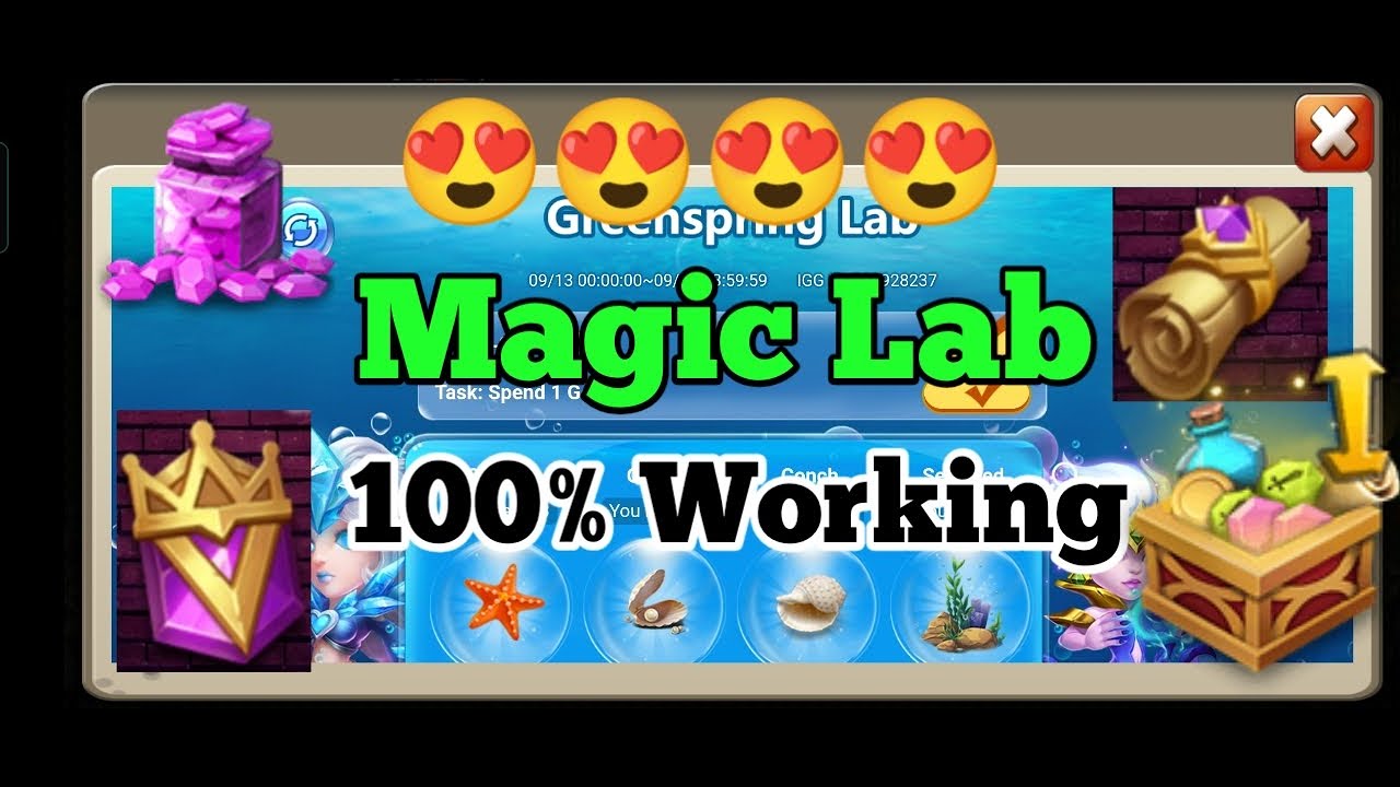 Magic Lab | All Codes | Don't Miss😍😍 | Castle Clash - YouTube