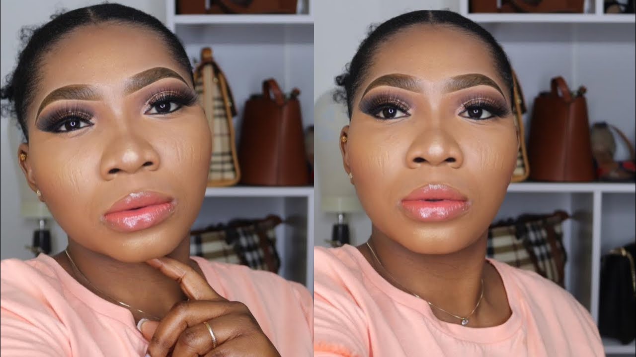 ROSE GOLD GLITTER CUT CREASE +FULL FACE RUBY ROSE - YouTube