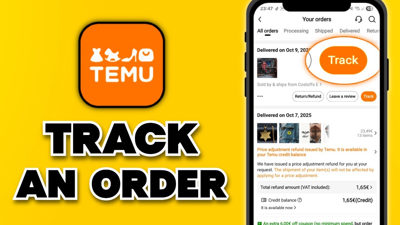 How to Track an Order on Temu (Quick & Easy) - YouTube