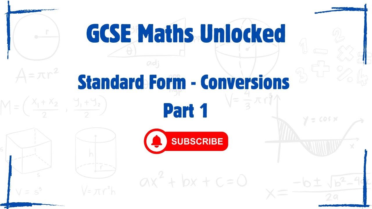 Standard Form - Conversions (Part 1) - GCSE Maths - YouTube