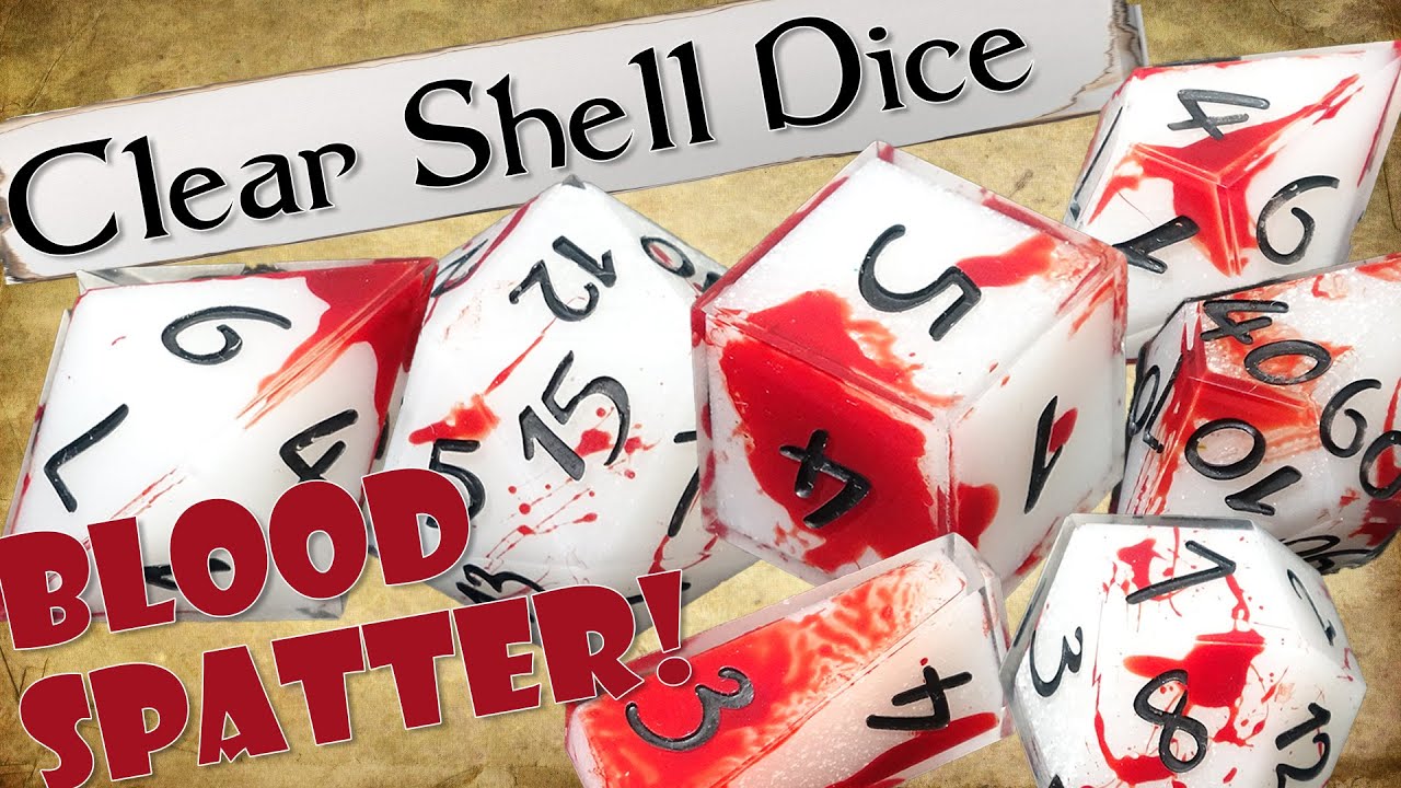Making Clear Shell Dice | BLOOD SPATTER DICE - YouTube