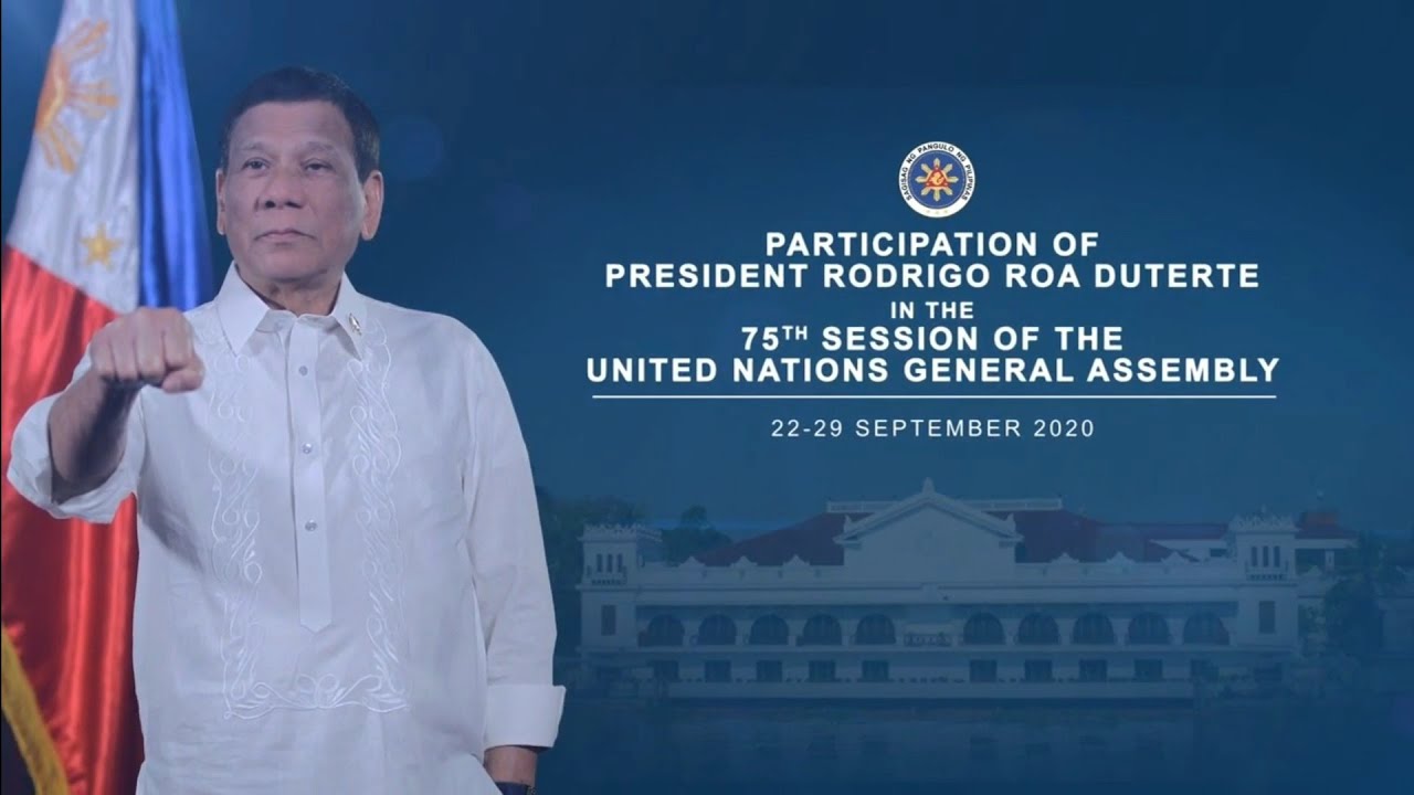 DUTERTE COMMITS TO GLOBAL FIGHT AGAINST COVID19 IN HIS SPEECH TO THE ...