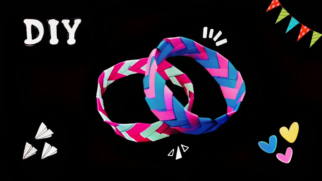 DIY Paper Bracelet | How To Make A Paper Hand Band | Gift Ideas ...