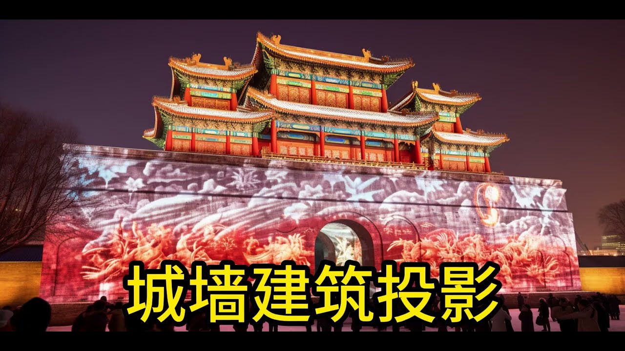 Ancient City construction Wall Projection - YouTube