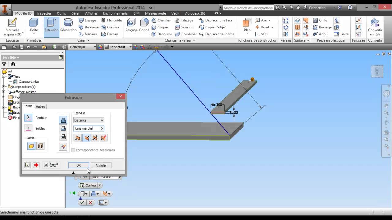 Tuto-23- Inventor 2014 Escalier avec Excel - YouTube