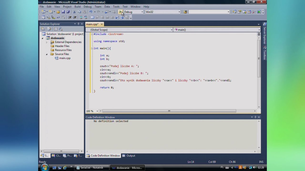Instalowanie pakietu Office 2010, Visual Studio 2010 i diagnostyka ...