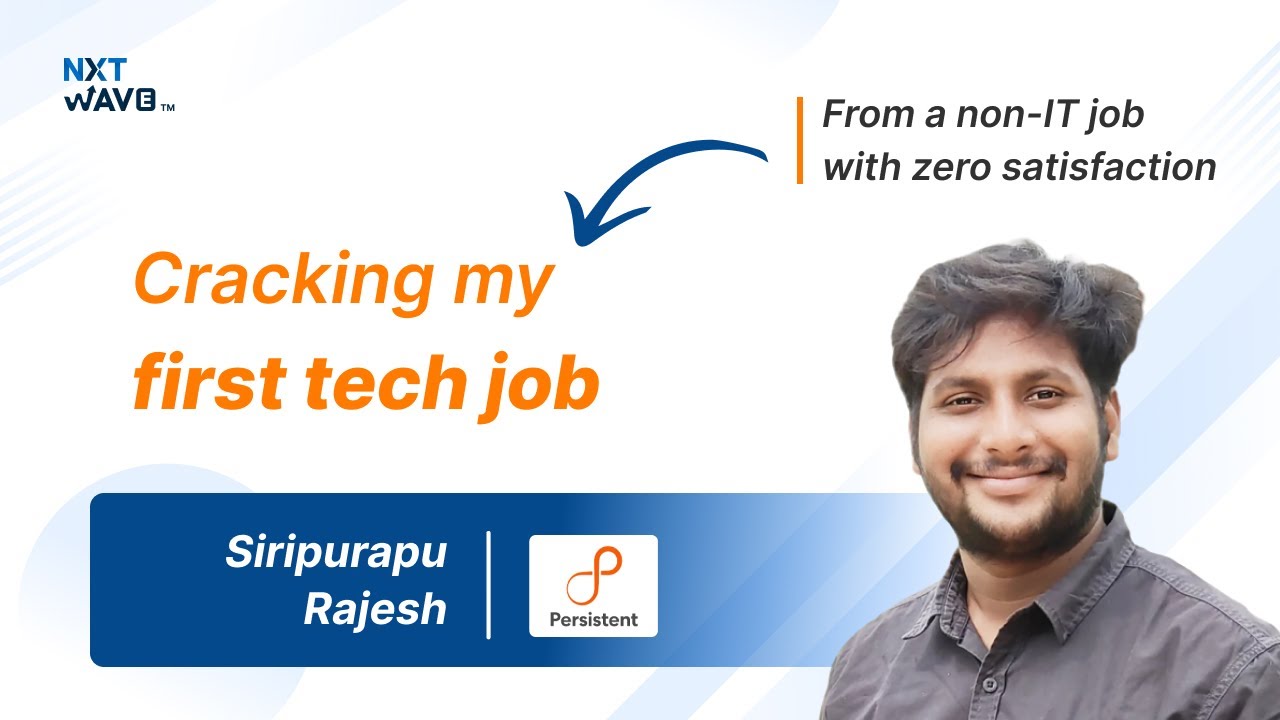 π How Nxtwave Intensive 2 0 Transformed Rajesh S Career From A Sales Job To Tech Job Youtube