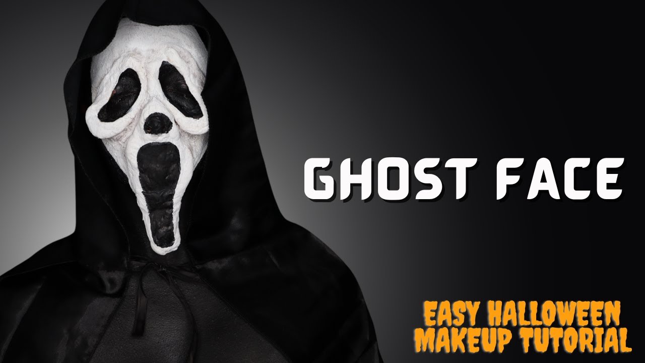 GHOST FACE HALLOWEEN MAKEUP TUTORIAL + DIY PROSTHETIC - YouTube