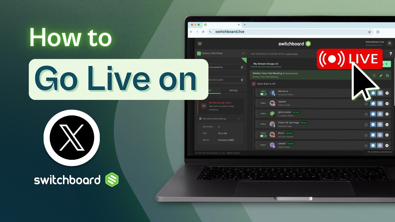 How to Connect X (Twitter) to Switchboard | Live Streaming Guide | # ...