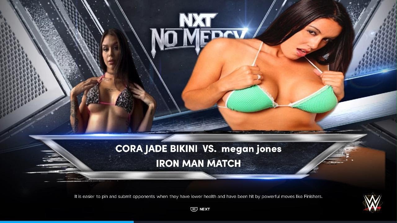 WWE 2K24 Cora Jade vs Megan Jones – Ultimate Bikini Iron Man Match! - YouTube