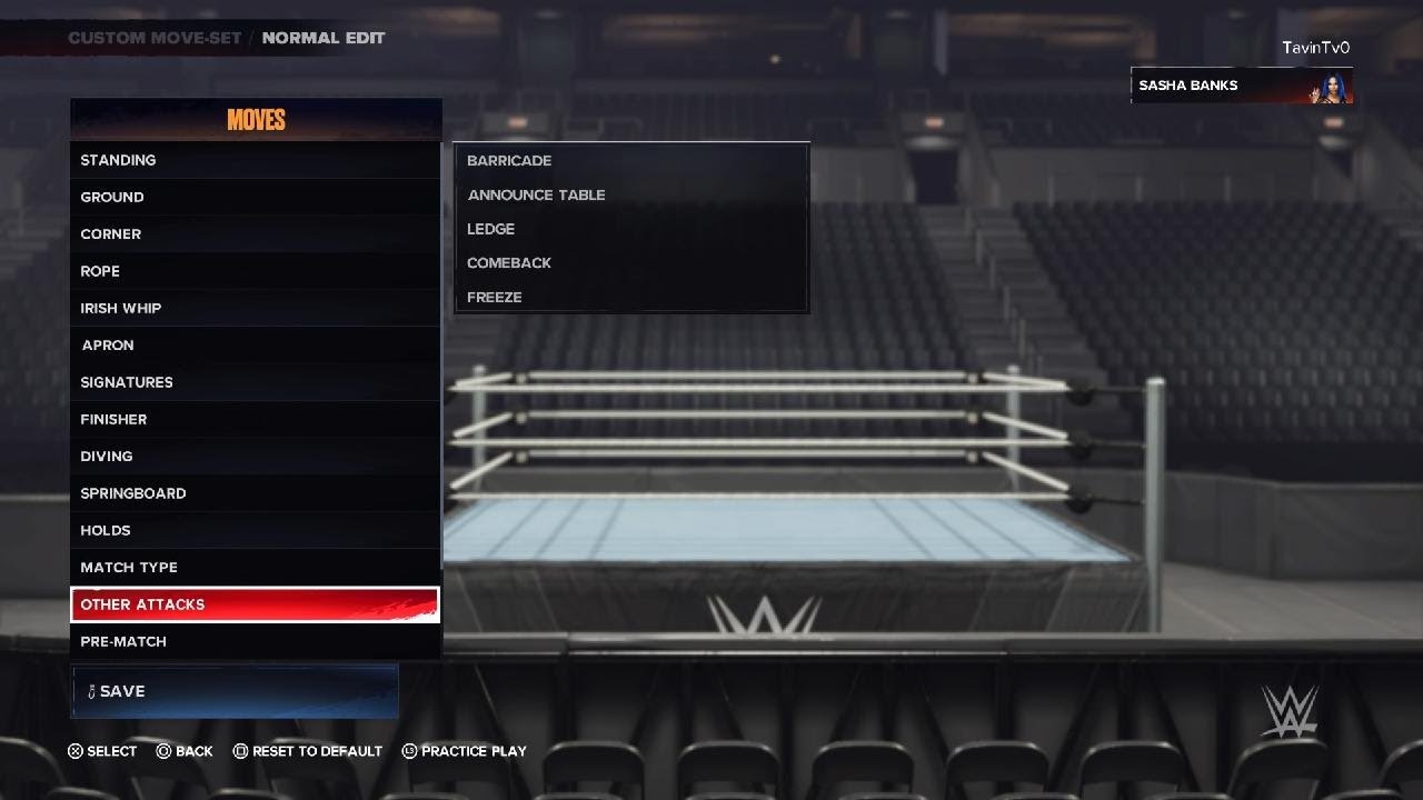 WWE 2K24 Sasha Banks Moveset - YouTube
