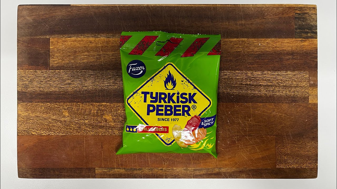 Fazer Tyrkisk Peber Soft & Spicy karkkipussi - YouTube