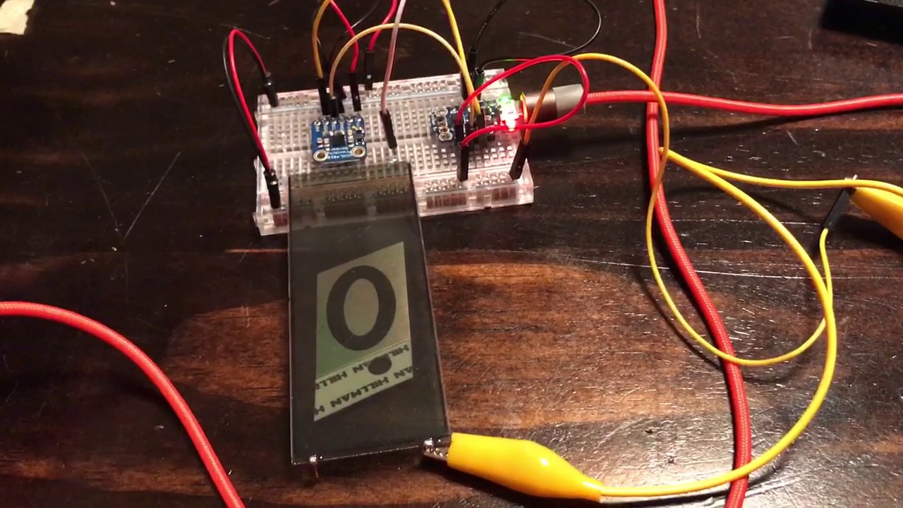Using an adafruit trinket and vcnl4010 to dim and LCD light valve - YouTube