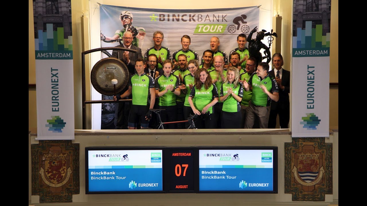 BinckBank viert start eerste editie BinckBank Tour-wielerronde - YouTube
