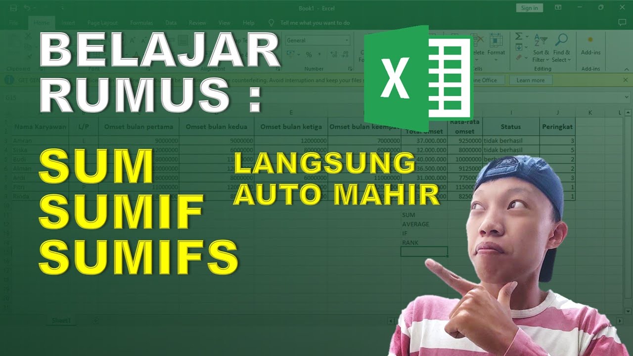 Belajar Rumus Excel Sum Sumif & Sumifs - YouTube