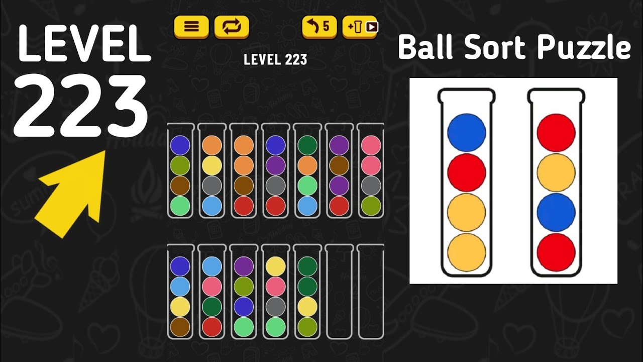 Ball Sort Puzzle Level 223 - YouTube