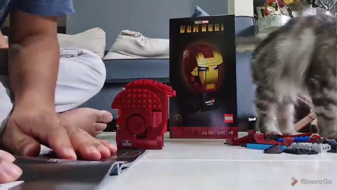 Iron Man head statue hyperlapse!! For fun! - YouTube