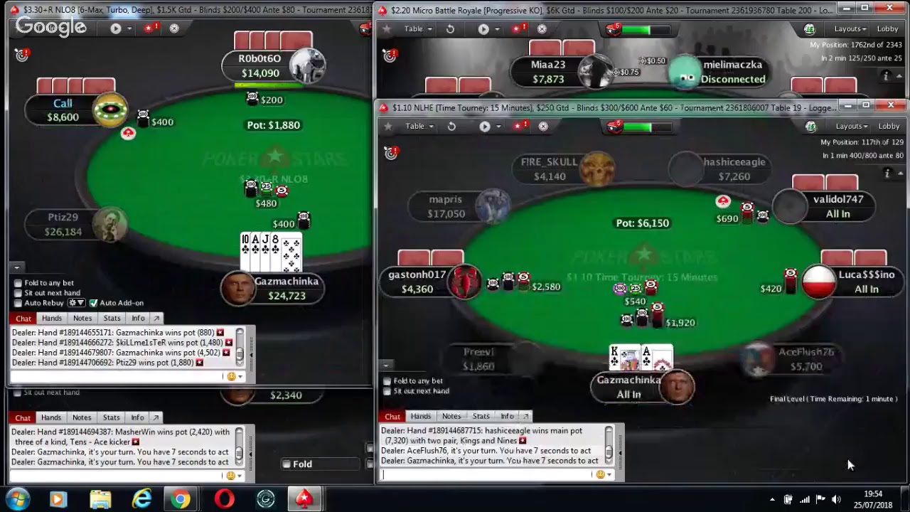 Pokerstars multi table poker - YouTube
