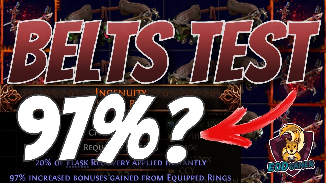 I Won't Stop Till I Get A 97% Ingenuity Belt in Path of Exile 2 (POE2 ...