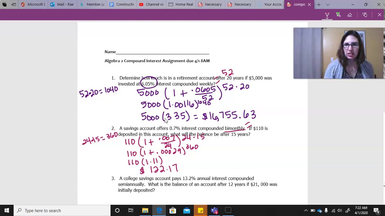Algebra 2 Compound Interest 4 1 YouTube algebra-2-compound-interest-4-1-youtube