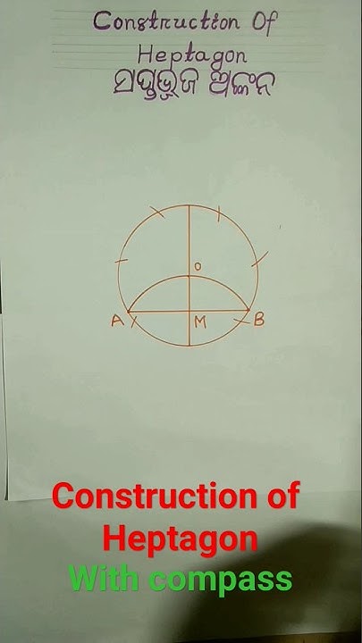 how to construct a heptagon with compass#shorts#viral shorts#yt shorts# ...