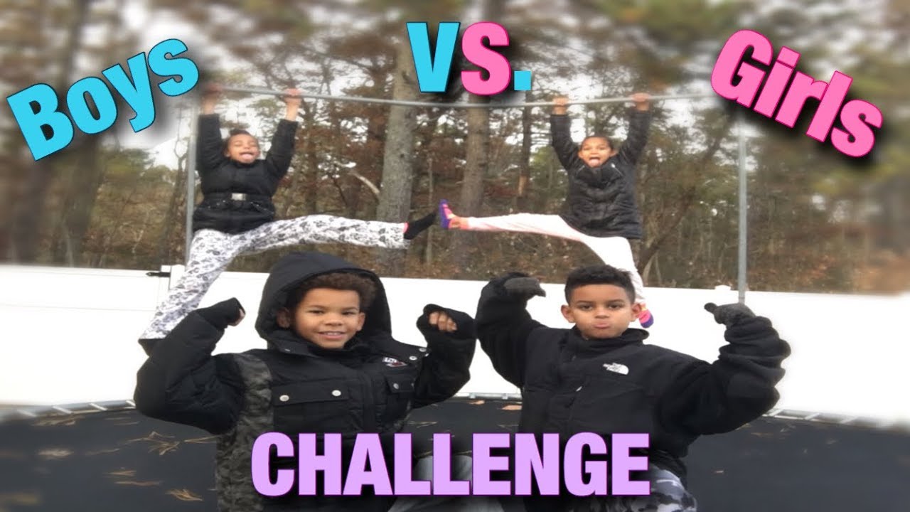 Boys Vs Girls Challenge (Funny Must Watch)🤜🏽 ️ - YouTube