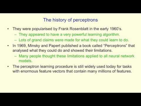 Neural Networks for Machine Learning 1 1 Perceptrons The first ...