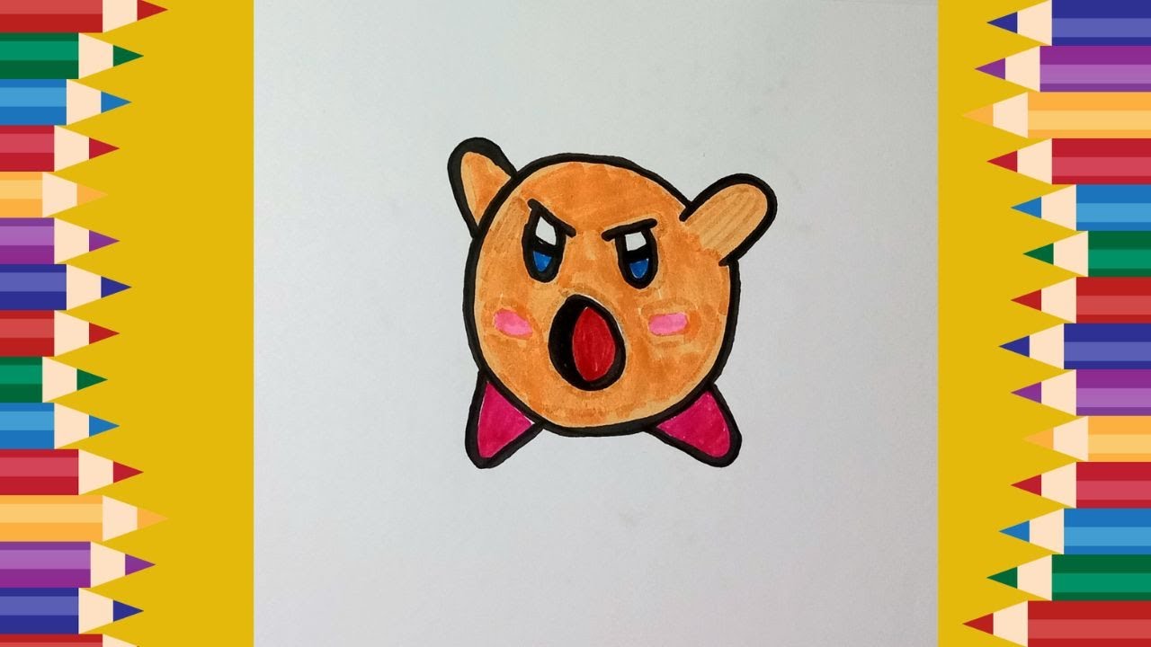 How to Draw KIRBY | Easy Drawing Tutorial for Kids | @nivipopart - YouTube