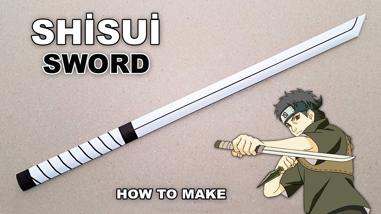 DIY - A4 KAĞITTAN SHİSUİ KILICI NASIL YAPILIR - ( NARUTO ) - YouTube