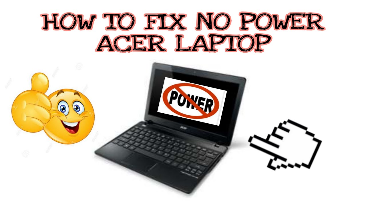 How to fix no power acer laptop - YouTube
