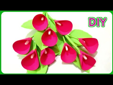 Beautiful paper craft ideas /kagaj ka phool kaise banaye/ how to make ...