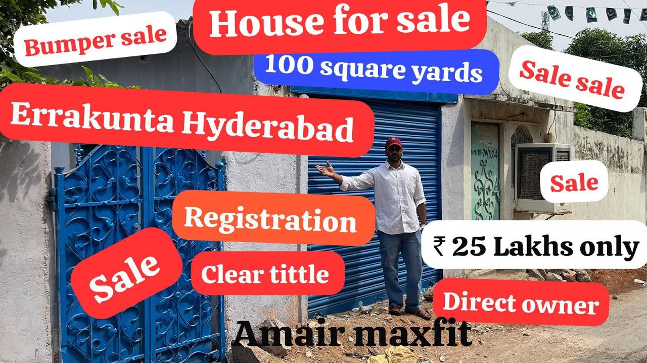 House for sale Errakunta Hyderabad 100 square yards registration clear ...